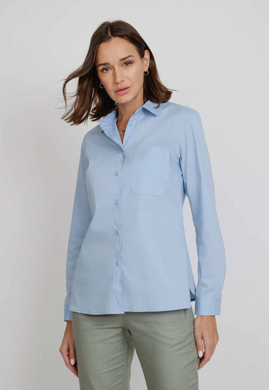 Blusa De Mujer Croma Celeste Canadienne